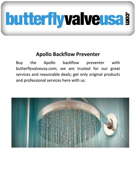 Ppt Apollo Backflow Preventer Butterflyvalveusa Powerpoint Presentation Id8367567