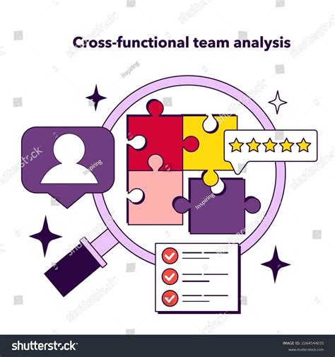Crossfunctional Team Analysis Kpi Hr Specialist Stock Vector Royalty