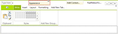 Creating And Using Contextual Tab Groups Radribbonbar Telerik Ui
