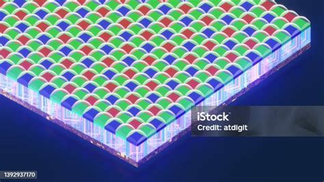 확대 디지털 카메라 백 조명 센서 원리 데모 마이크로 렌스 광 다이오드 컬러 베이어 필터 금속 배선의 작물 3d 렌더링 0명에 대한 스톡 사진 및 기타 이미지 Istock
