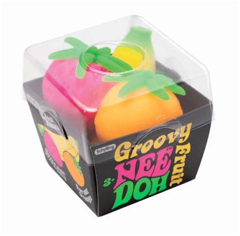 Nee Doh Groovy Fruit 1 Pack