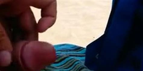 Dickflash For Teens On Beach