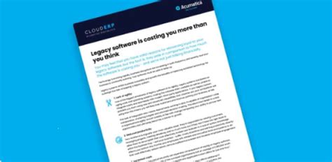 Cloud Erp Limited On Linkedin Legacy Software Is Costing You More Than You Think Clouderp
