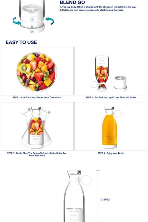 Electrova Portable Juice Blender Blend Go Electrova My