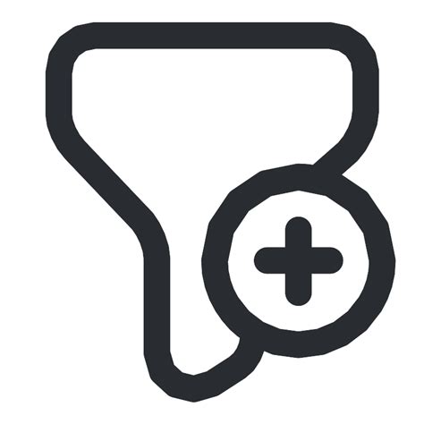 Filter Add Vector SVG Icon SVG Repo