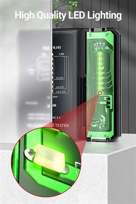 AMPCOM Updated Network Cable Tester LAN Cable Test Network Cable Tool For RJ45 RJ11 RJ12 CAT5