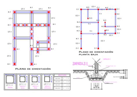 Plano De Cimentacion Pdf Componentes Diseño Arquitectonico