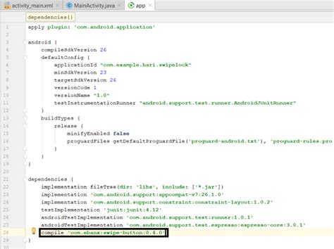 Swipe Lock In Android Using Android Studio