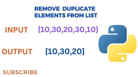 How To Remove Duplicate Elements In Python Sumit Kumar Posted On The