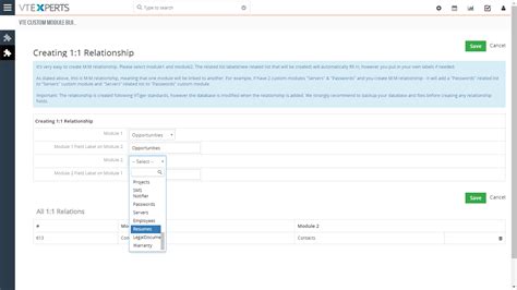 Custom Module And Relationship Builder For Vtiger