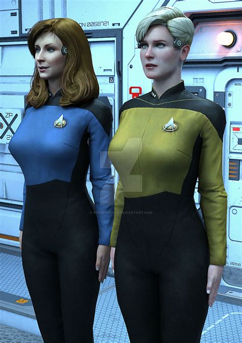 Yar And Crusher Controlled By Renderguy19 On Deviantart