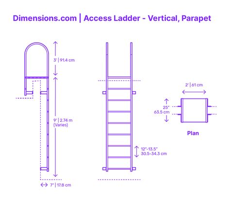 Access Ladder Ship Dimensions And Drawings