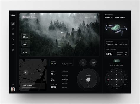 Dronepilot Interface For Drone Control By Ihar Kolesen On Dribbble