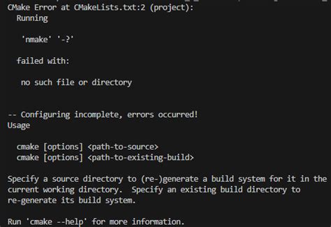 【开发环境配置】vscode里面配置cmake遇到的问题 Cmake Error At Cmakelists Txt 2 Project