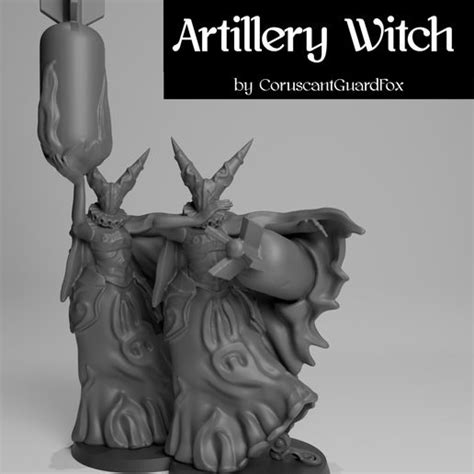 🧨 Heretic Artillery Witch・ 3d File For 3d Printing・cults