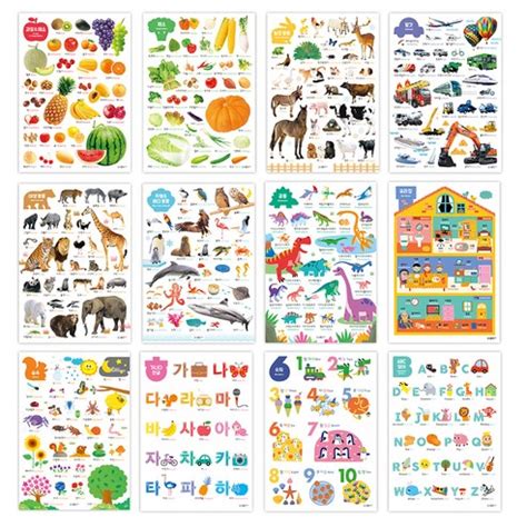 홈스쿨 벽그림 12종 세트 삼성출판사 완구취미