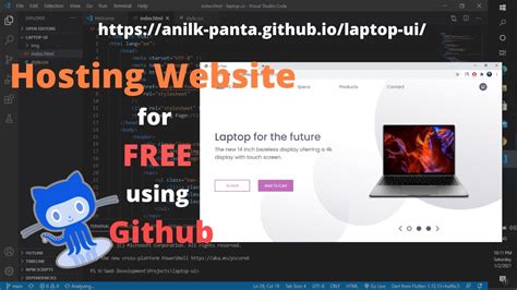 how to host website for free using github youtube