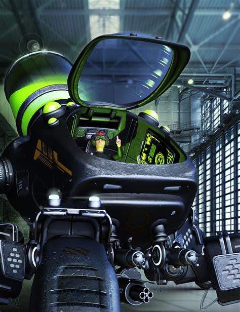 Spider Bot Mech Daz 3d