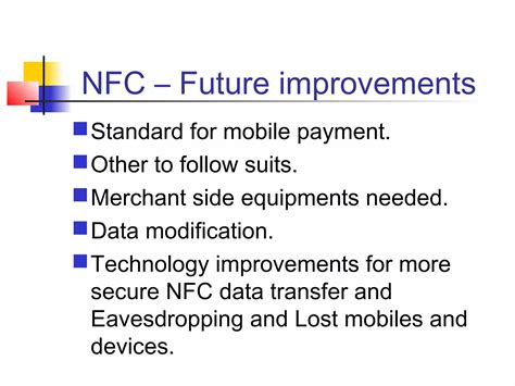 Nfc Near Field Communication Ppt Email Internet