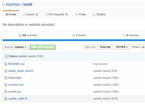 Rでお遊び：githubのloto6レポジトリの紹介