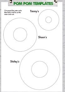 Pin By Мирослава On шаблони Pom Pom Template Pom Pom Crafts How To