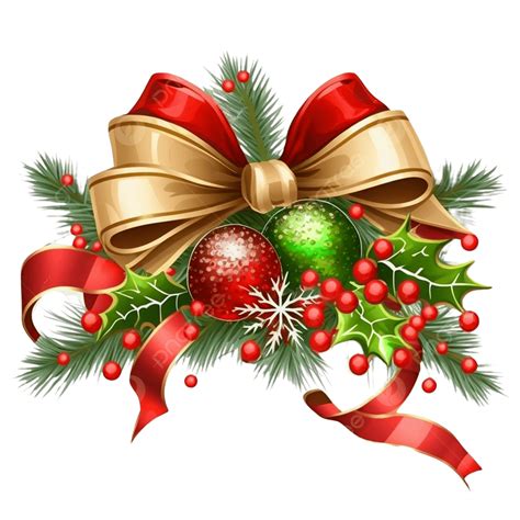 Christmas Ornament With Ribbon Clip Art Clip Art Of Golden Christmas