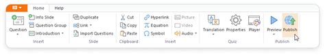publishing quizzes