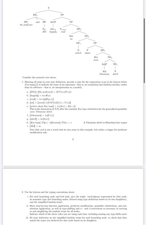 Solved 1 Showing All Steps In Your Type Deduction Provide