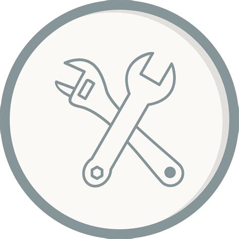 Cross Wrench Vector Icon 20938978 Vector Art At Vecteezy