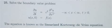 Solved Solve The Boundary Value Problem Chegg