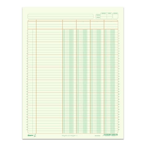 Tabular 12 Columnas Rayter