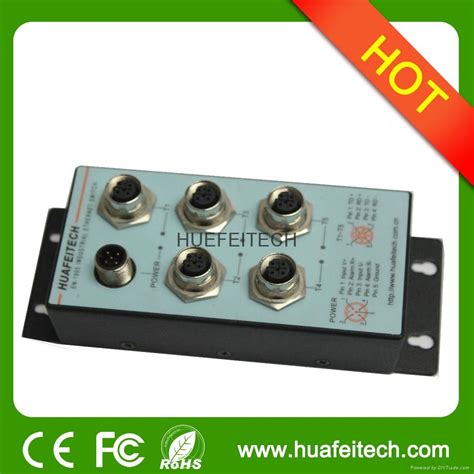 Waterproof M Interfaces Industrial Ethernet Switch With Ports HF IES EN HUAFEITECH