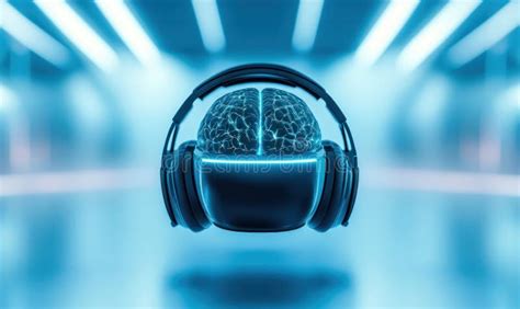 Futuristic Brain Computer Interface With Glowing Neural Connections