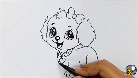 چگونه یک توله سگ ناز را گام به گام بکشیم نقاشی آسان سگ برای بچه ها فیلو