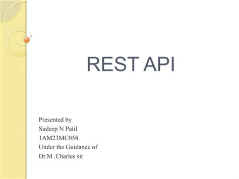 Representationstatetransferrest Apipptx