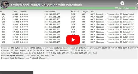 Tony F On Linkedin Switch And Router Validation With Wireshark I Get
