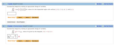 Solved Evaluate The Integral By Making An Appropriate Chegg Com