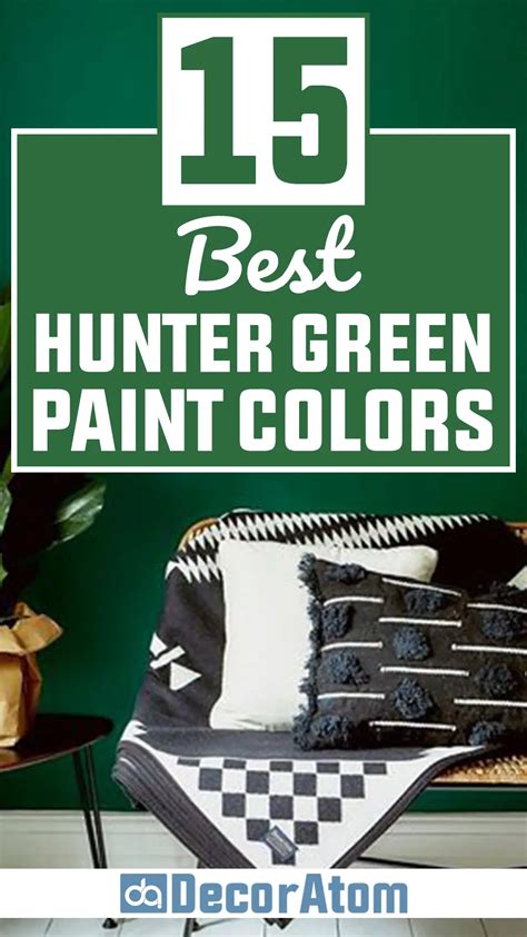 15 Best Hunter Green Paint Colors Decor Atom