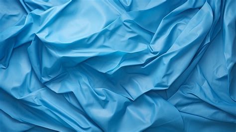 Blue Crumpled Paper A Vividly Textured Abstract Background Wrinkled