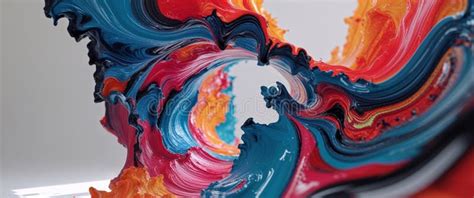 Colorful Abstract Artwork With Bold Swirls And Dynamic Motion Effects Stock Image Image Of