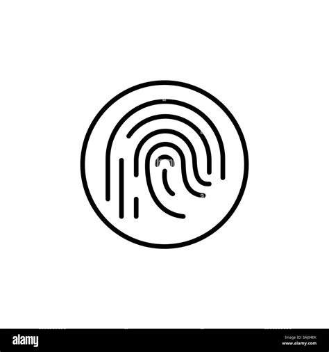 Digital Fingerprint Icon Stock Vector Image And Art Alamy
