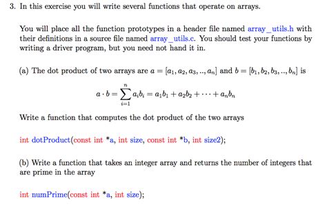 Solved 3 In This Exercise You Will Write Several Functions