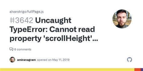 Uncaught TypeError Cannot Read Property ScrollHeight Of Undefined ScrollOverflow Issue
