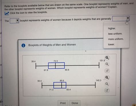 Solved O The Boxplots Available Below That Are Drawn On The Chegg Com