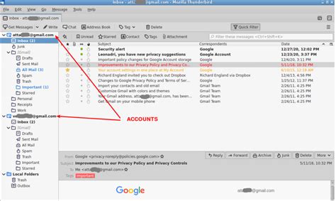 Mozilla Thunderbird New Layout