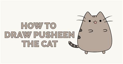 How To Draw Pusheen The Cat Really Easy Drawing Tutorial