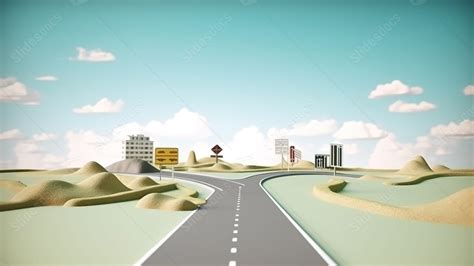 Highway Sunset Powerpoint Background For Free Download Slidesdocs