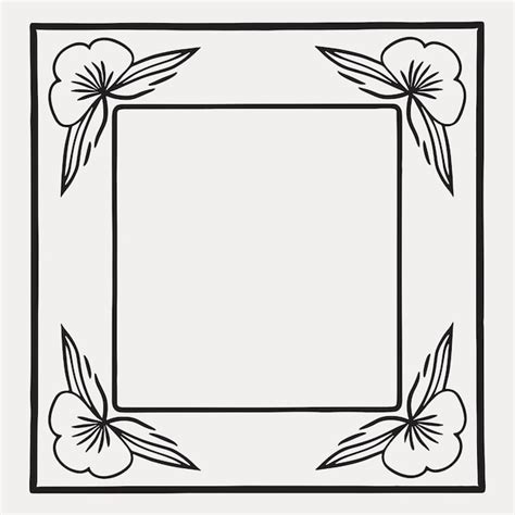 Premium Vector Elegant Floral Border Frame
