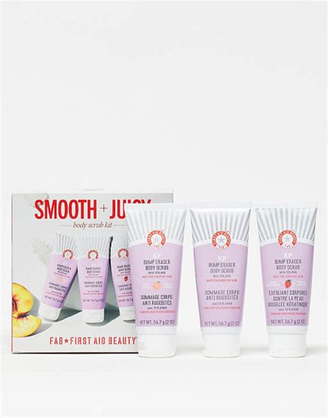 First Aid Beauty Kp Bump Eraser Smooth And Juicy Kit Di Scrub Asos