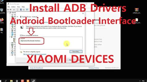 install adb drivers android bootloader interface for any xiaomi devices